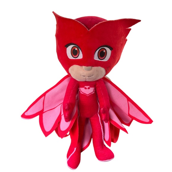 PJMask | Toys | Pj Mask Plush Owlet Stuffed Animal Backpack Red 4 ...